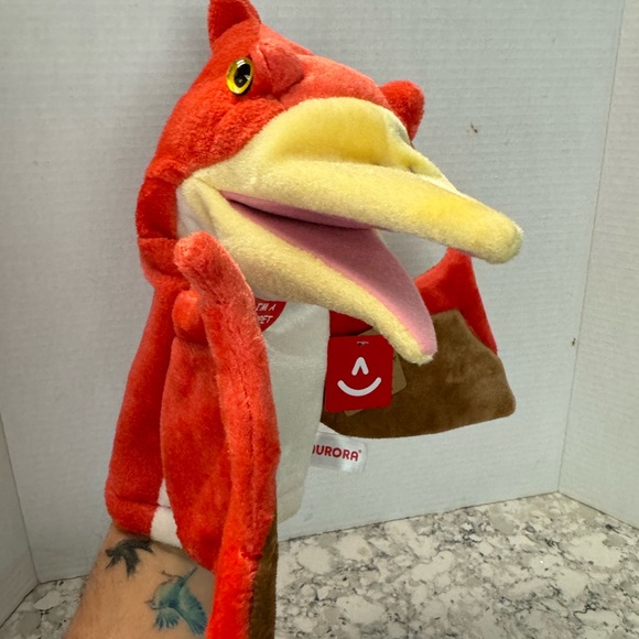 Toys | Aurora Pterodactyl Plush Hand Puppet Winged Dinosaur Soft Toy ...